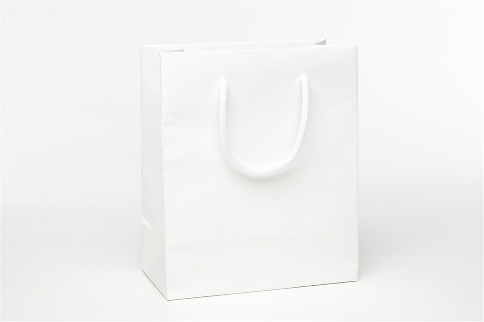 Lux Shopper Bag 14x14+7 180 Gr Matte White 01 | Vertecchi Selection | eBay