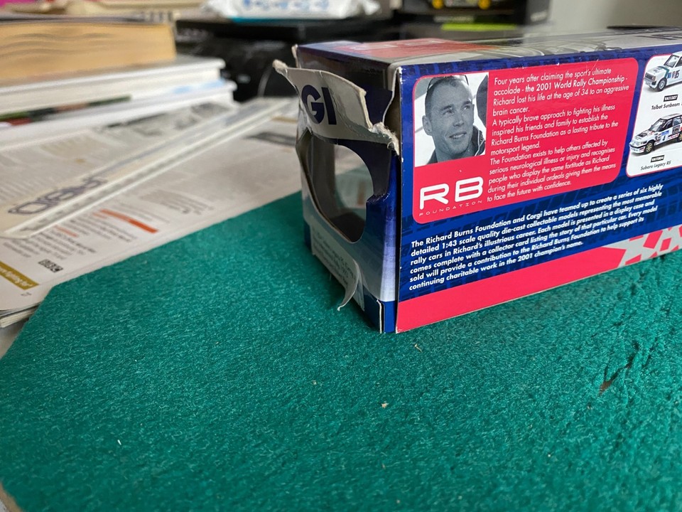 CORGI VANGUARD DIECAST MOTOR 1/43 SCALE MODEL REF: RICHARD BURNS ...