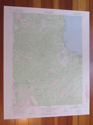 Homewood California 1970 Original Vintage USGS Topo Map | eBay
