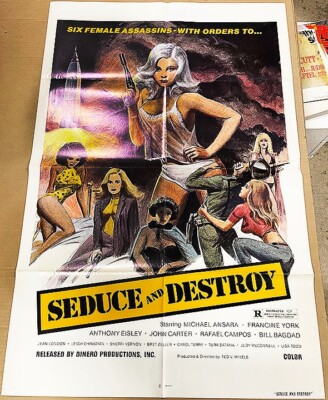 SEDUCE & DESTROY! '73 "DOLL SQUAD" RARE CLASSIC ORIGINAL U.S. OS FILM ...