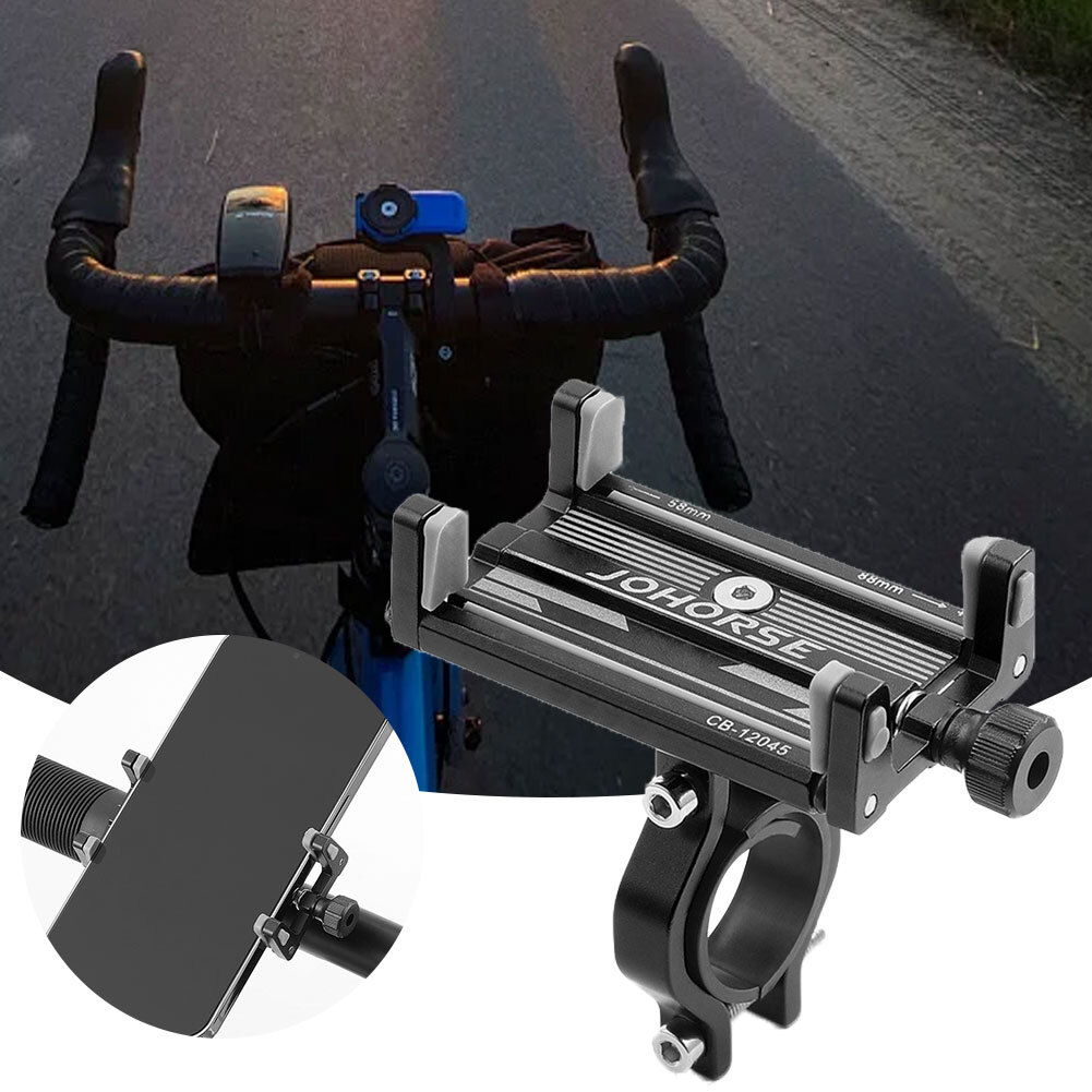Bike Phone Holder Quick Attach/Detach for 22.83-34.64 in Phone (Black ...