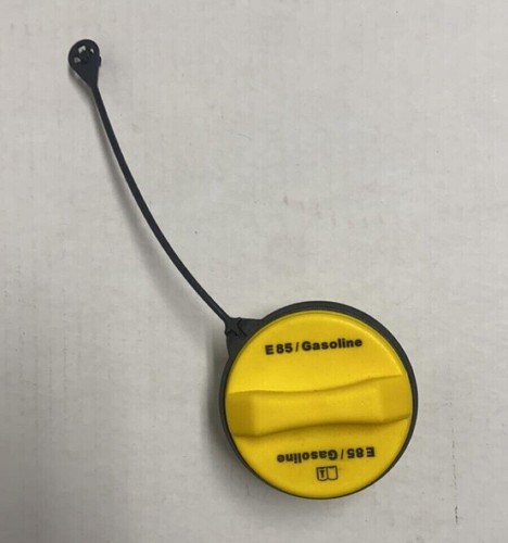 OEM GENUINE GM E85 YELLOW FUEL TANK GAS CAP WITH STRAP FLEX FUEL ...