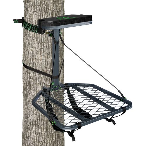 New Realtree Hot Shot Hunting Hang-on Treestand & Full-Body Safety ...