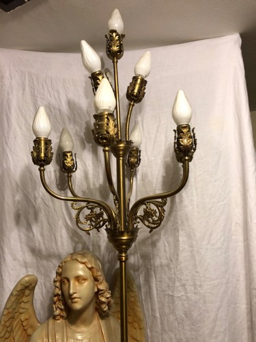 Angels -2 Bernardini Antique Plaster Cathedral Statues | eBay