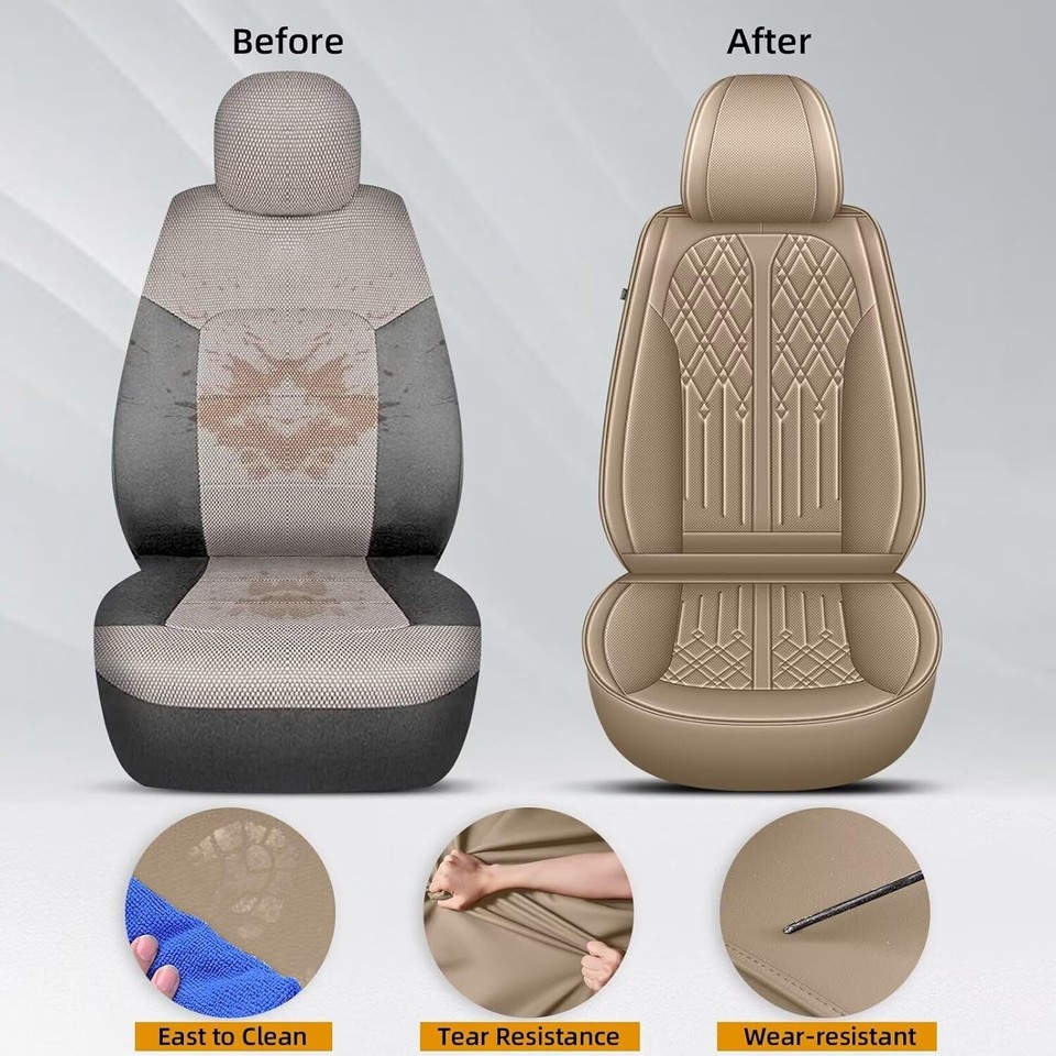 Faux Leather Car 5-Seat Cover For LINCOLN MKX 2008-2018 Full Set ...