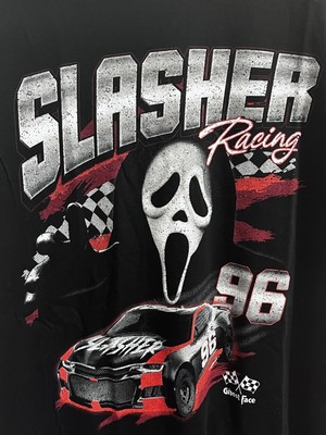 Slasher Racing Ghostface Scream Horror Halloween Men’s Shirt Size M ...