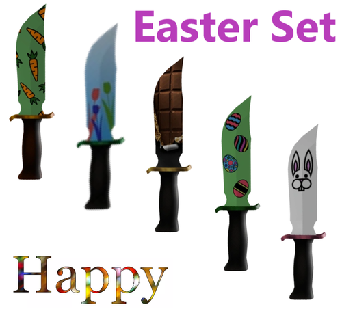 EASTER SET: CARROT TULIP CHOCO EGG BUNNY🐣🥚FAST DELIVERY🐣🥚 MM2 ROBLOX ...