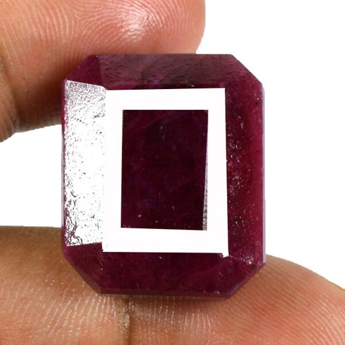 82.10 Cts Natural Certified African Red Ruby Octagon Shape Loose ...