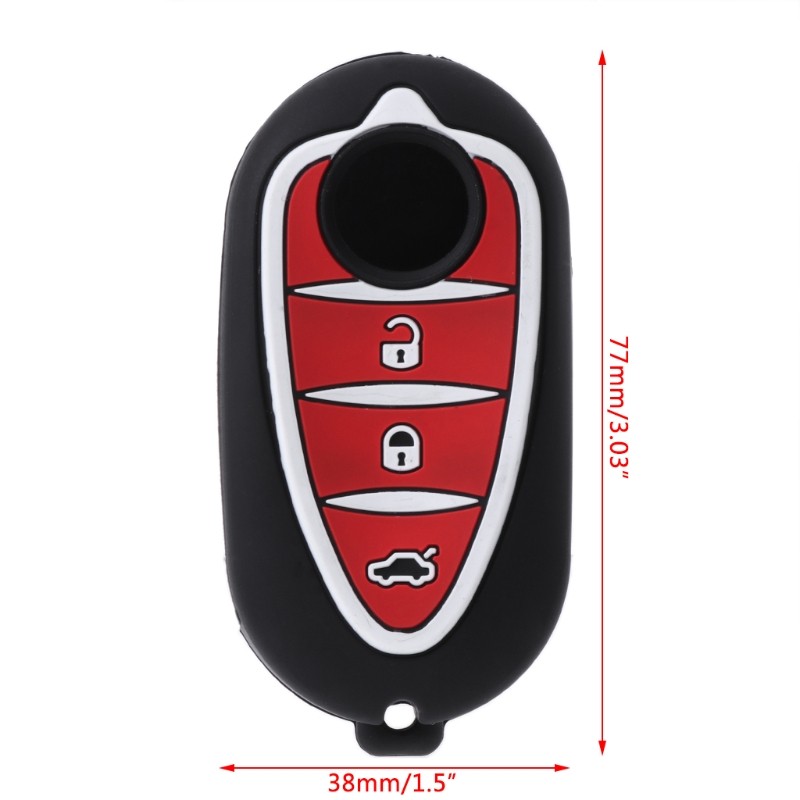 3 Buttons Silicone Car for Key Fob for Case For Myth 159 Myth for Giuli ...