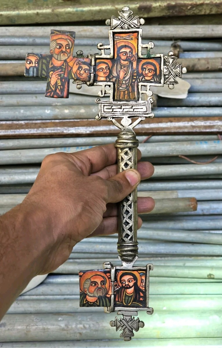 Ethiopian Cross Tattoo Ethiopian Girl With Traditional Cross Tattoo In