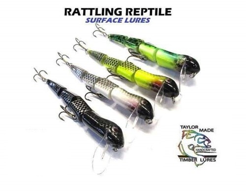 Brand New - Taylor Made Rattling Reptile 180mm Hard Body Fishing Lure ...
