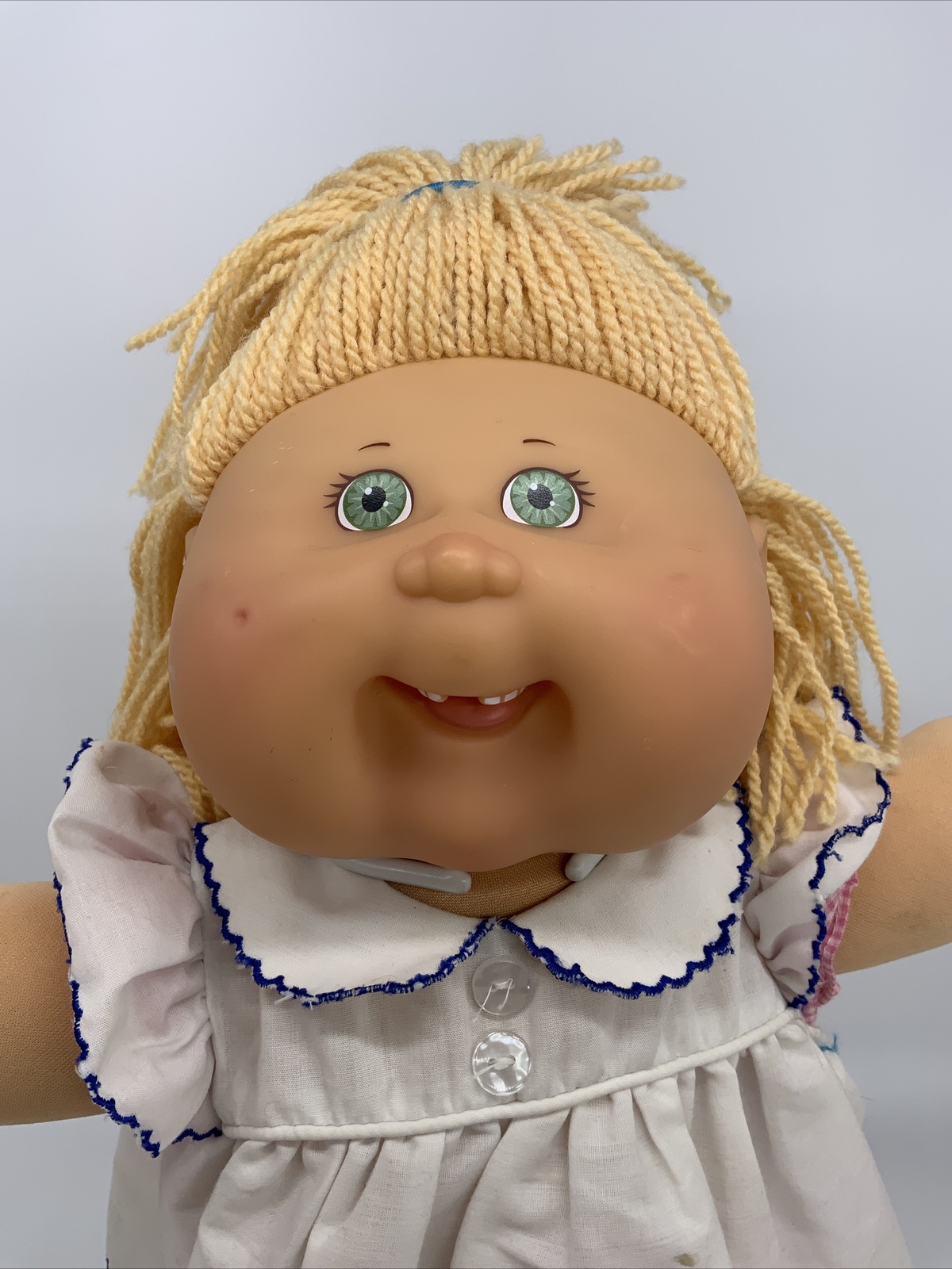 2004 Cabbage Patch Blonde Green Eyes Missing Tooth Dimple Right Cheek Stamped | eBay