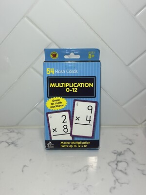 Multiplication 0 to 12 Flash Cards (Brighter Child Flash Cards ...