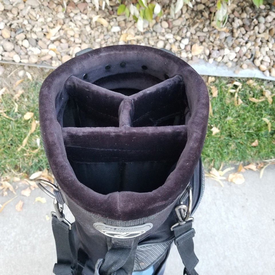 Knight Golf Bag With Stand 4-Way Divider Double Shoulder Strap | eBay