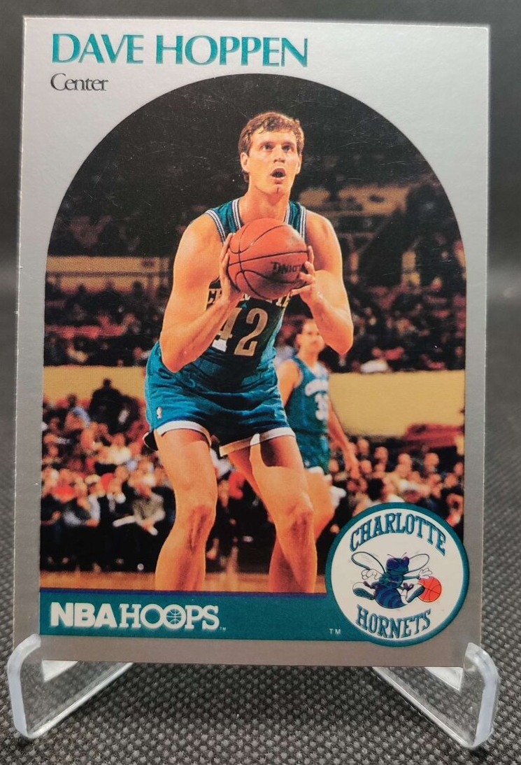 1990-91 NBA Hoops # 55 Dave Hoppen Charlotte Hornets basketball card | eBay