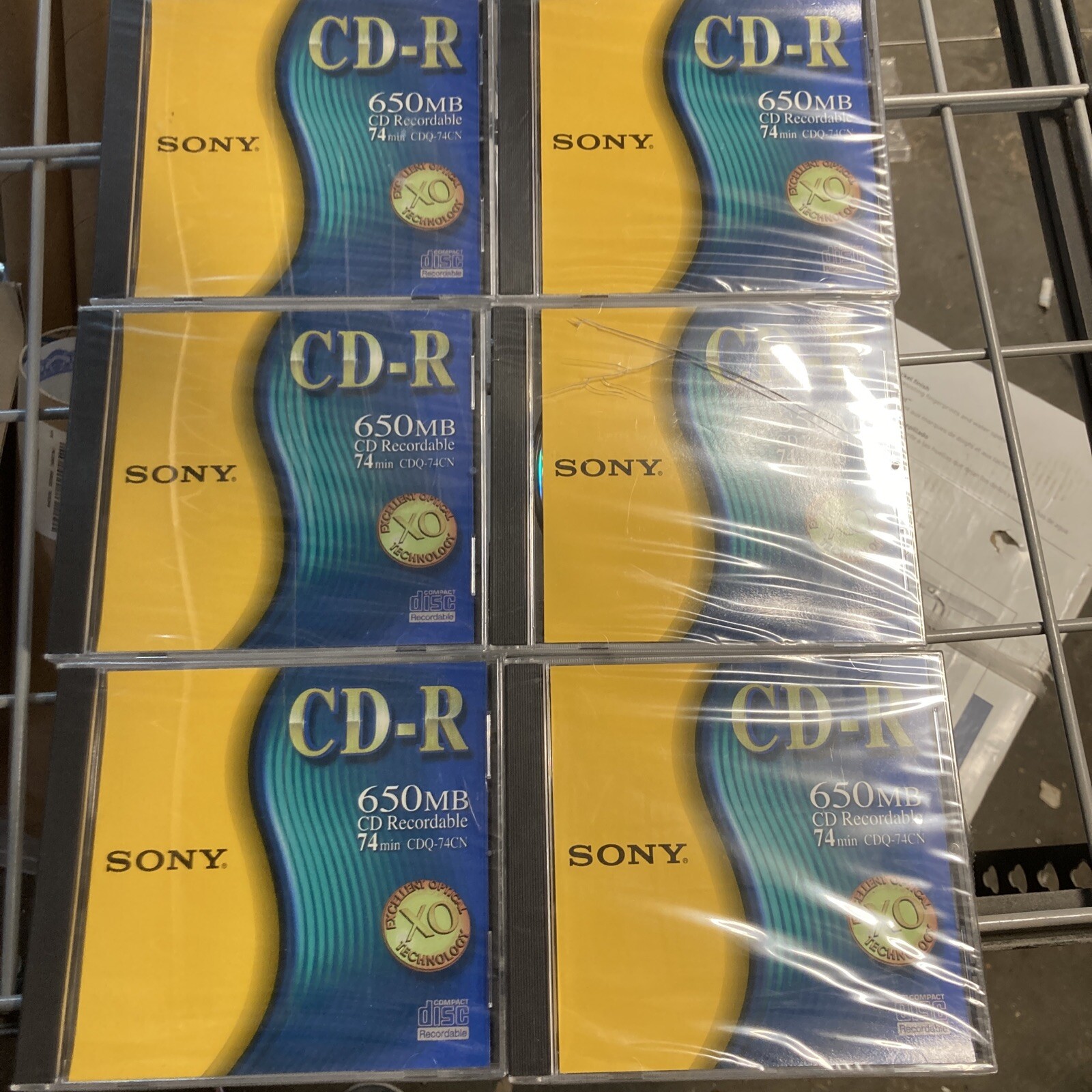 Sony Recordable CD-R 650 MB 74 min CDQ-74CN Blank CD Media Lot of 7 New ...