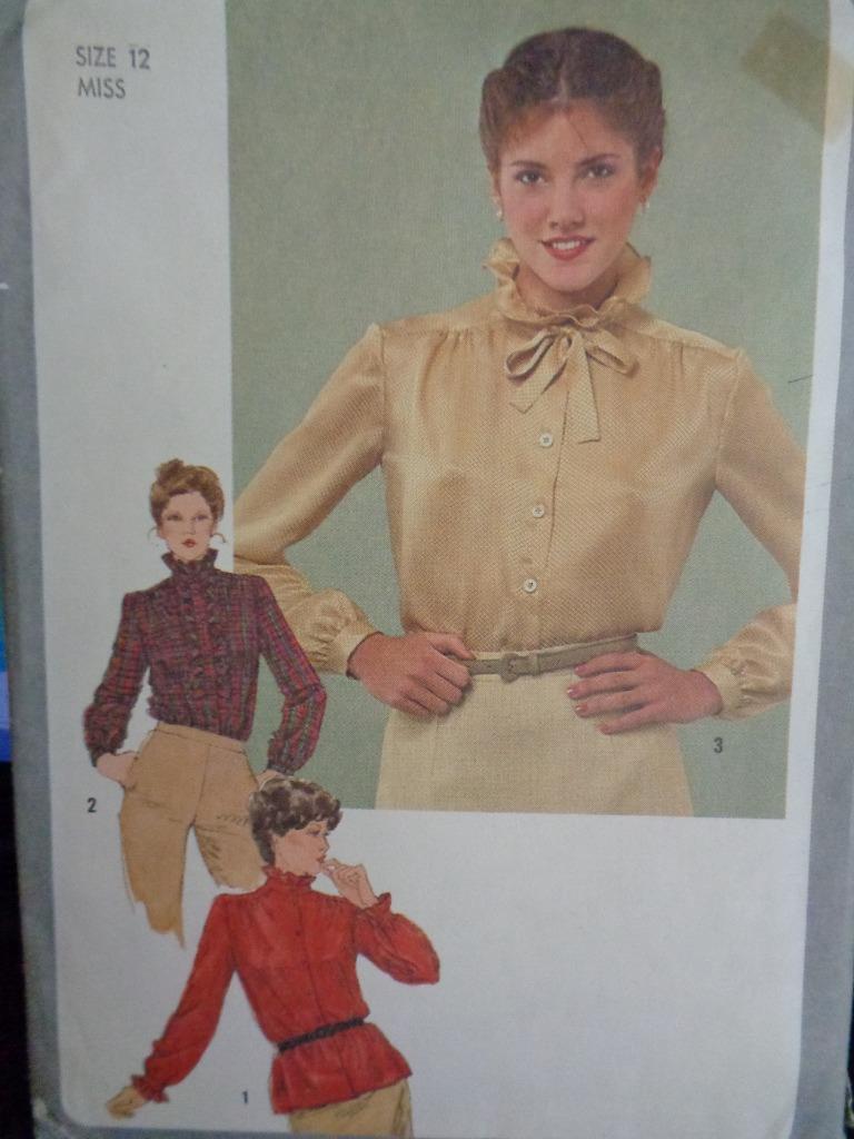 Simplicity Sewing Pattern 9713 Misses' Blouse 12 | eBay