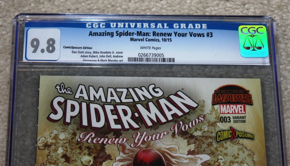 AMAZING SPIDER-MAN RENEW YOUR VOWS 3 CGC 9.8 VENOMIZED MJ COMICXPOSURE ...