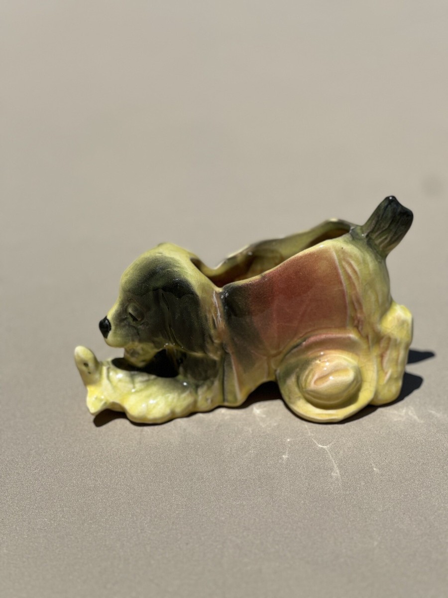 Mccoy Pottery Animal Planters Dog