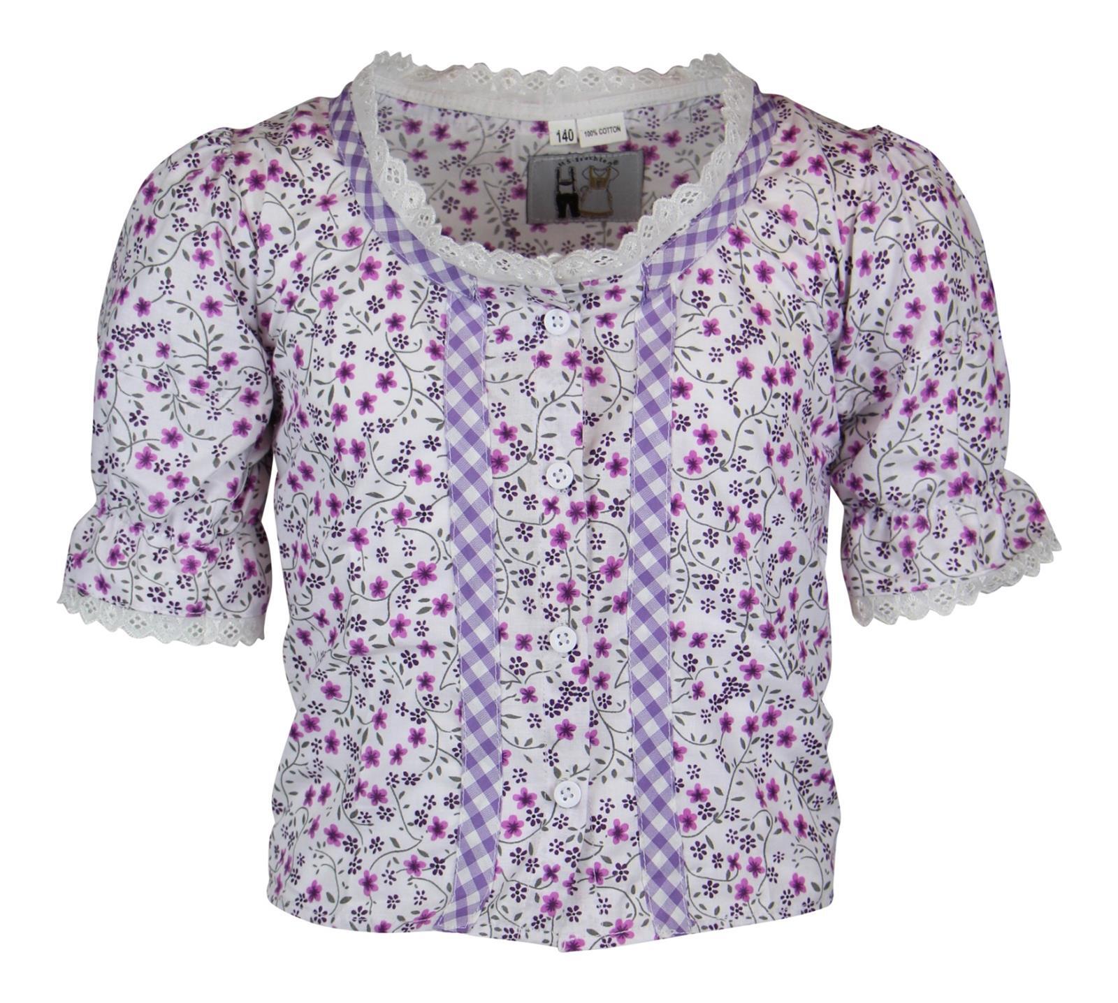 Kinder Trachten Bluse Kinderbluse Emilia MS-Trachten | eBay.de