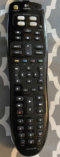 Logitech Harmony 300 Programmable Remote Control With USB Cord 815 ...