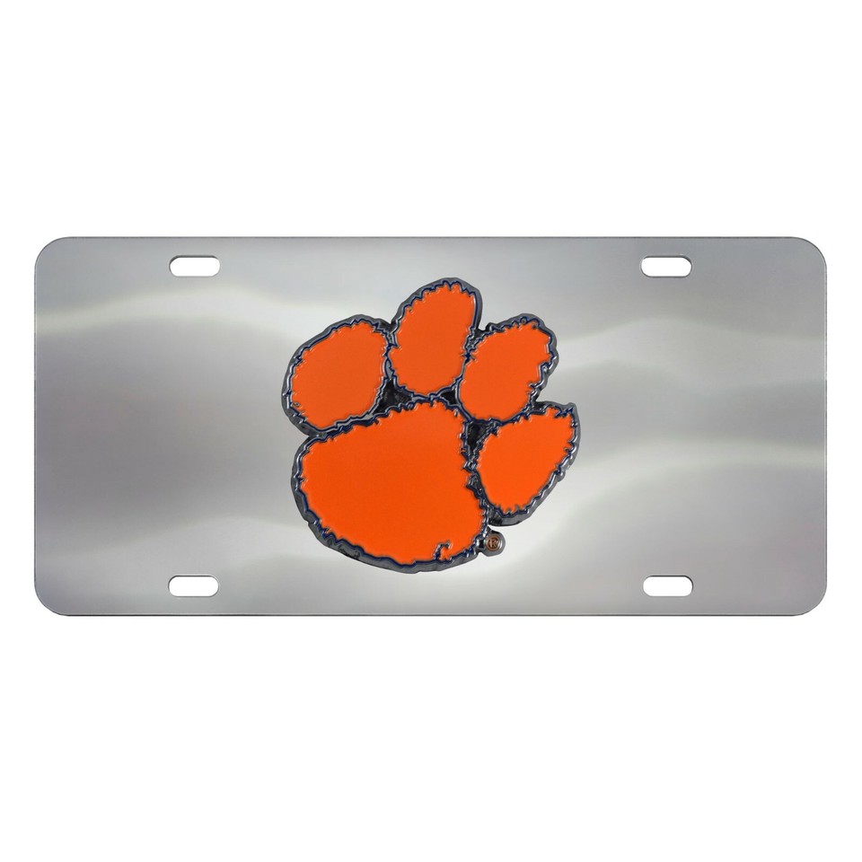 Clemson Tigers Diecast Chromed Metal License Plate Tag | eBay