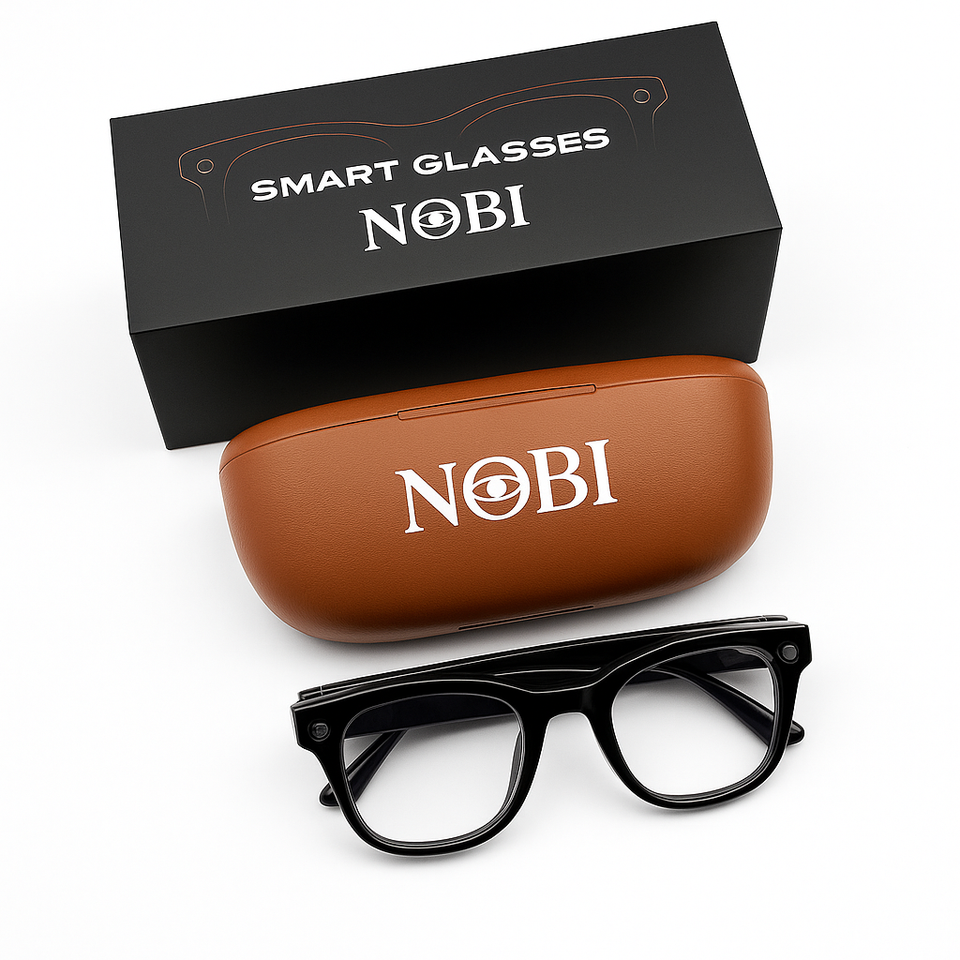 NOBI GS5 Max | AI Smart Glasses | 8MP Sony Camera | HD Video| Clear ...