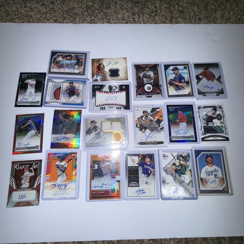 Lot of 20 Autographed MLB Signed Baseball Cards Various Players See ...