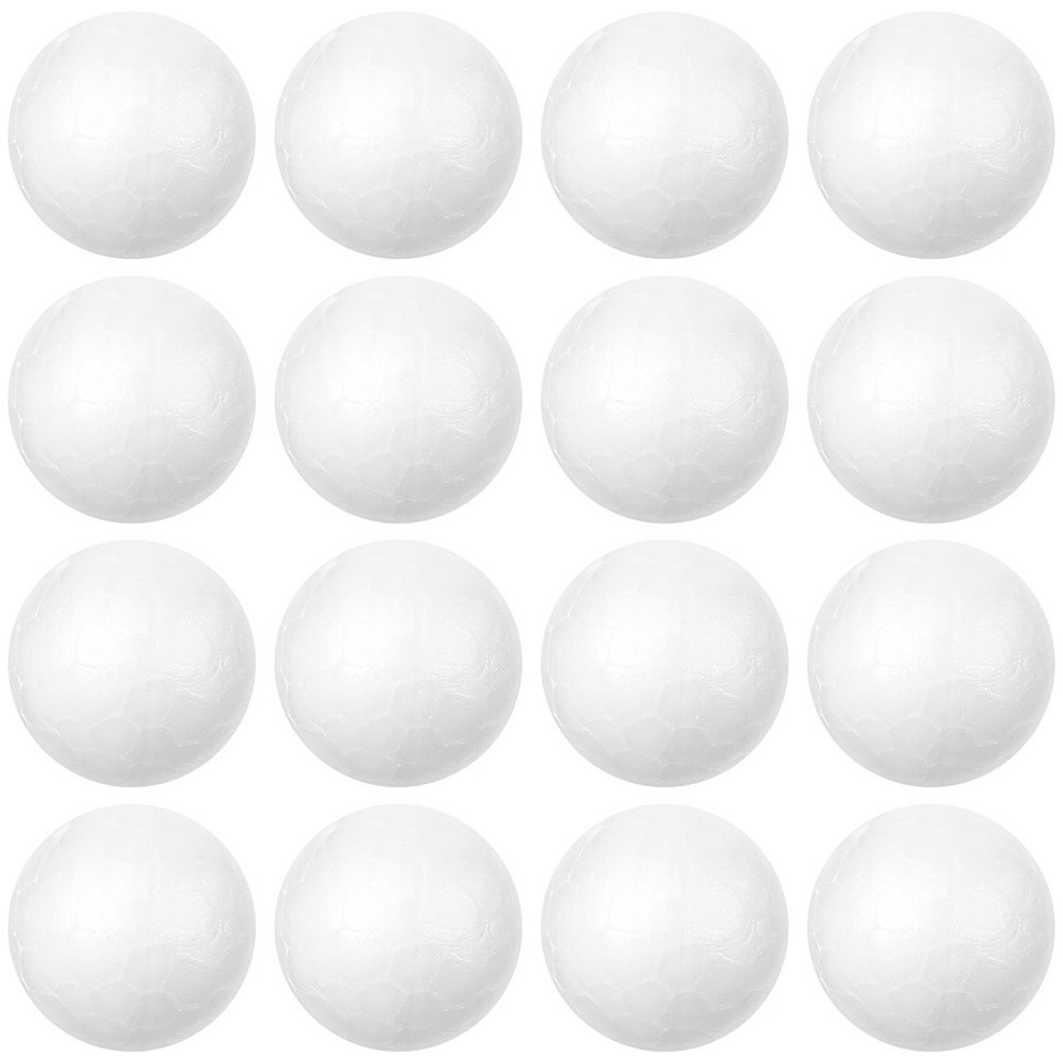 200 Pcs Solid Polystyrene White 2 cm Round Spheres for Wedding Craft ...