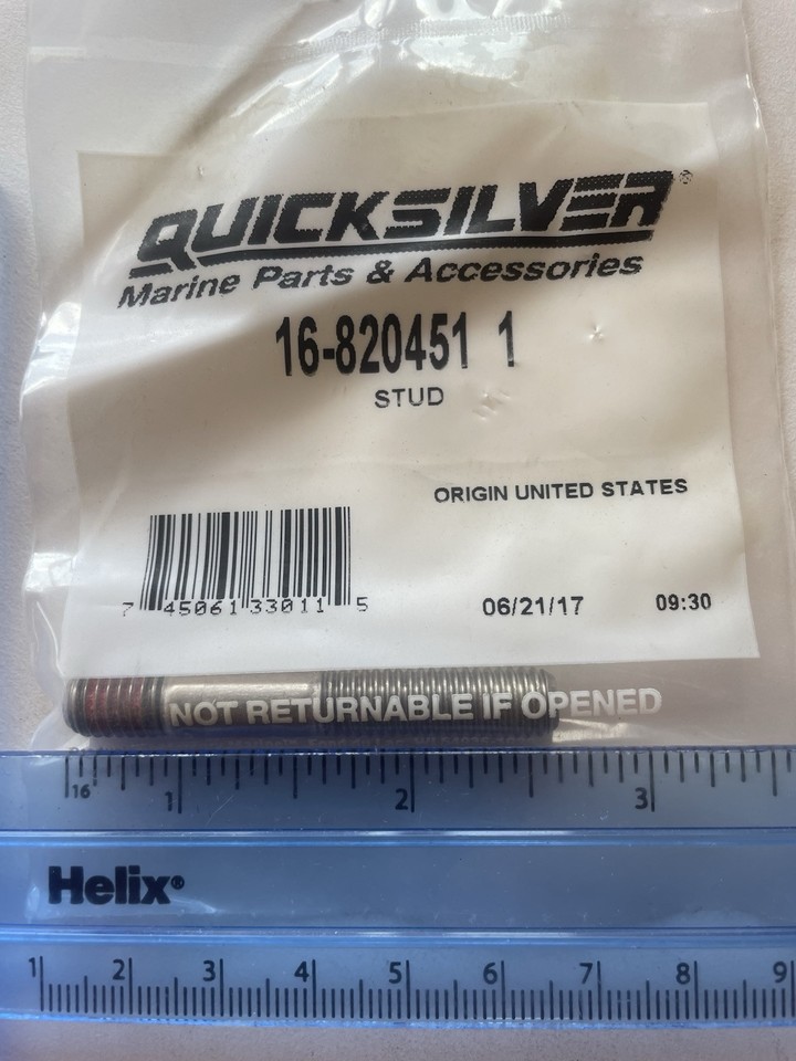 MerCruiser # 16-820451 1Exhausr Manifold Stud 8Mx55 (R1220) | eBay