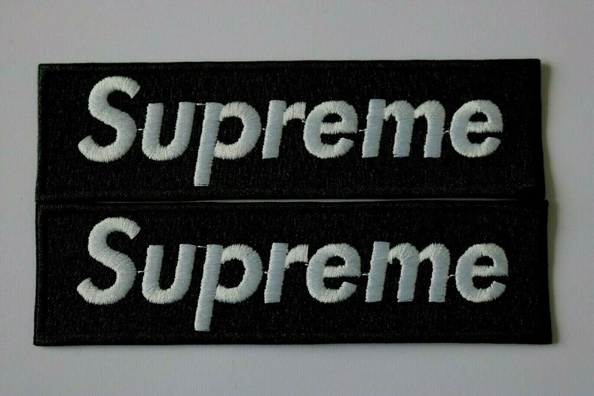 2 Pcs. black supreme Embroidered Iron on patch D1 | eBay 2 Pcs. black supreme Embroidered Iron on patch D1 | eBay