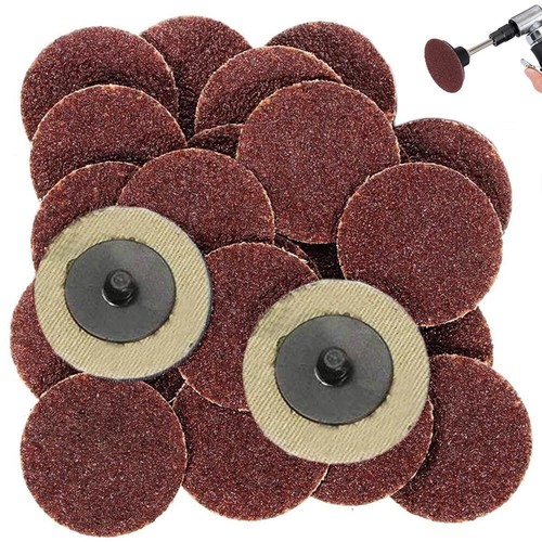 100 Sanding Discs Die Grinder 2" Roll Lock Surface Conditioning ...