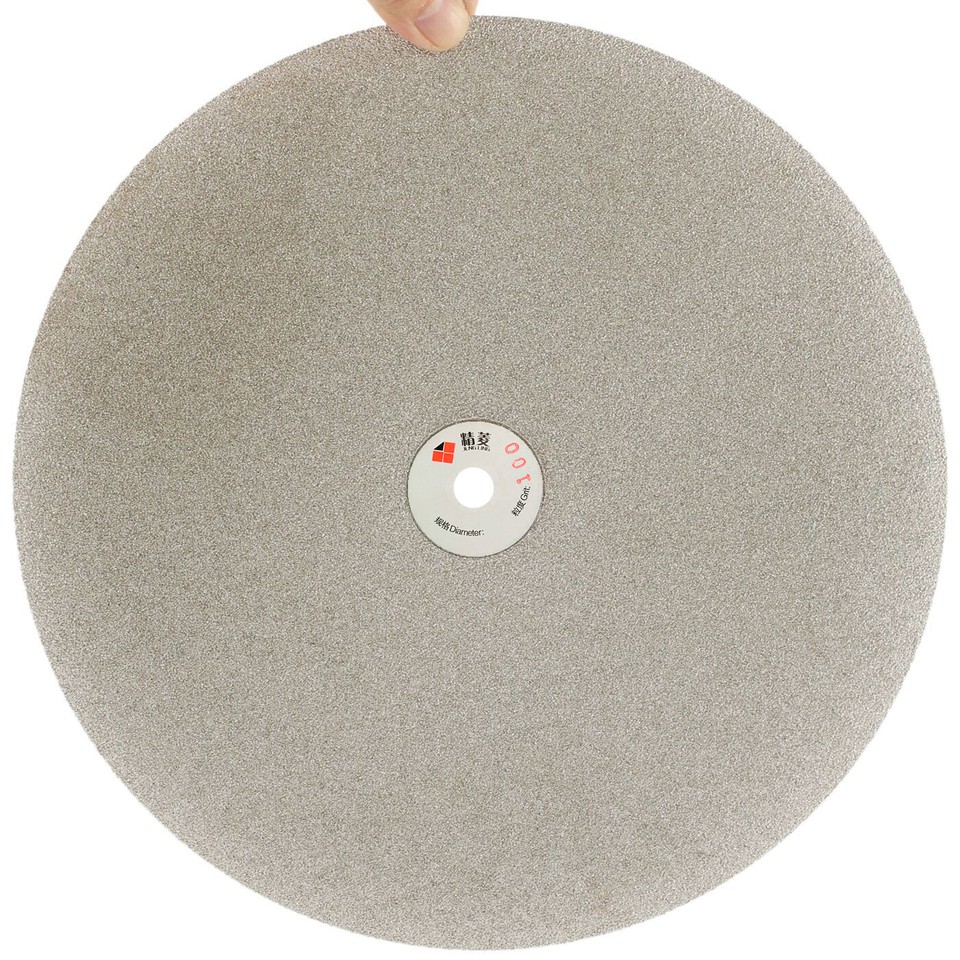 12" inch Diamond Grinding Disc Grit 46-2000 Flat Lap Disk Abrasive ...