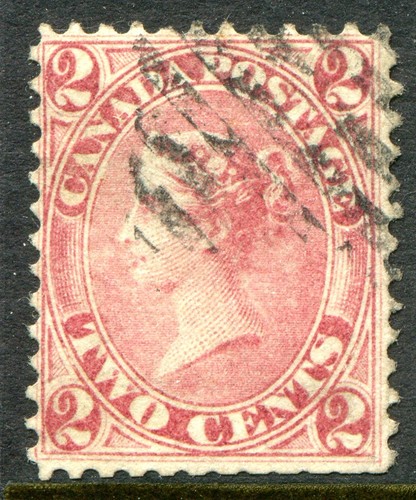 (363) GOOD LIGHTLY USED 1864 COLONY OF CANADA 2c ROSE RED SG44 | eBay