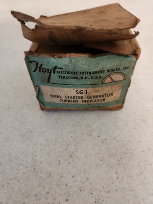 Hoyt Dual Starter Generator Current Indicator Model SG-1 Made In USA | eBay