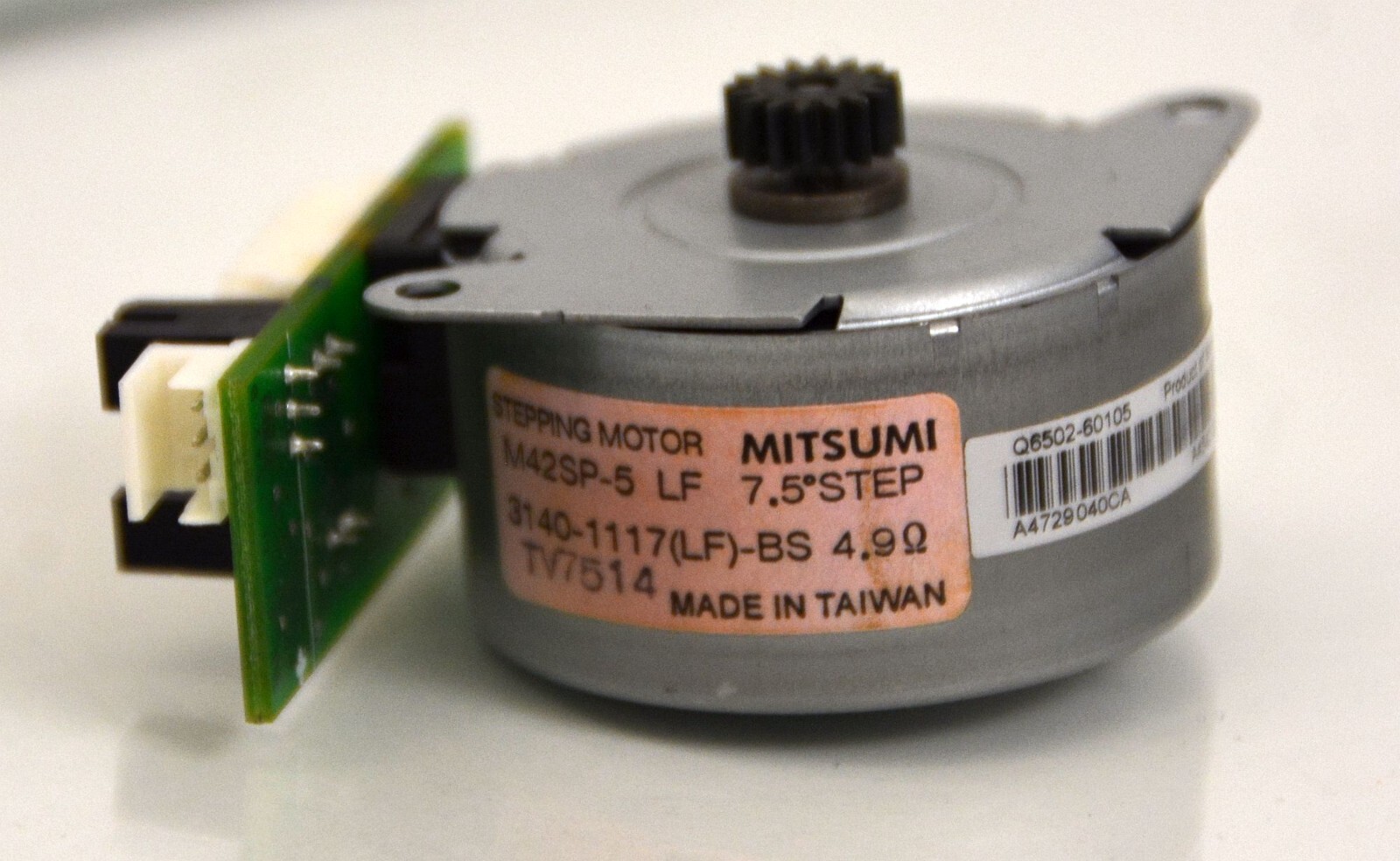 Stepping Motor Mitsumi M42SP-5 LF 7.5 Deg Step 4.9ohm Q6502-60105 HP ...