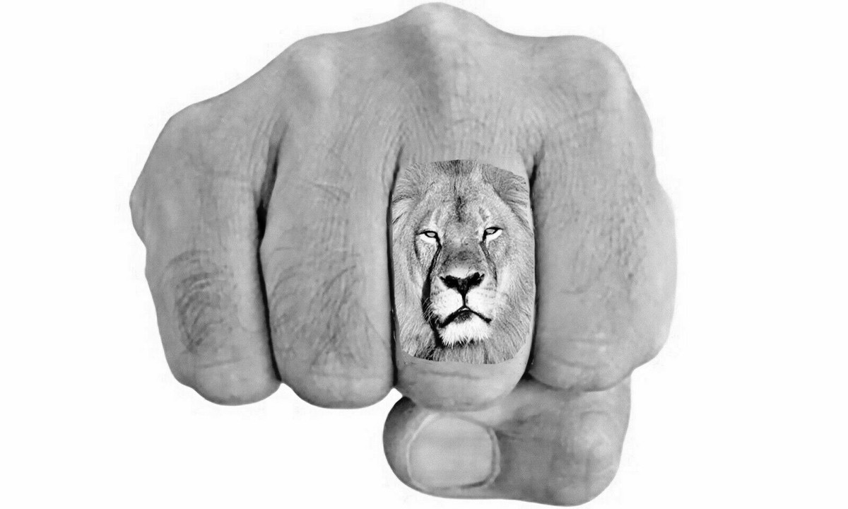 Index Finger Lion Tattoos