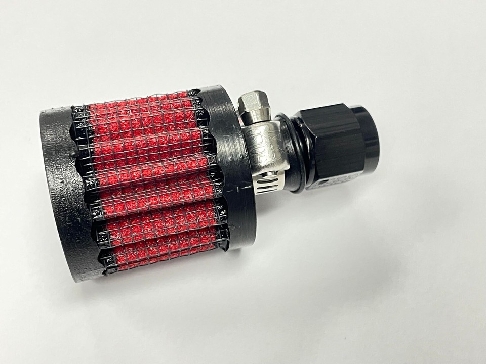Fuel Cell Breather/Vent -6 AN Female Fitting with Filter | eBay