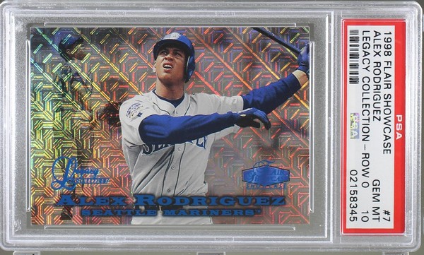 1998 Flair Showcase - Row 0 Legacy Collection #7 Alex Rodriguez /100 ...