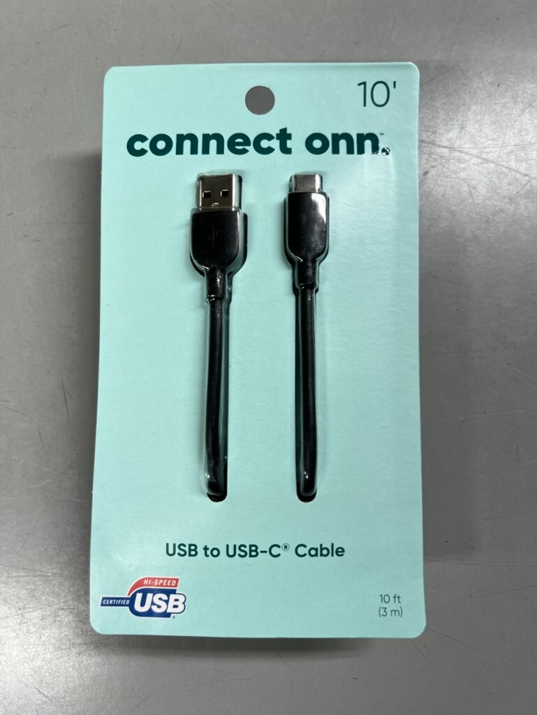 Connect ONN USB-C to USB Cable 10' Certified High-Speed USB 3m | eBay