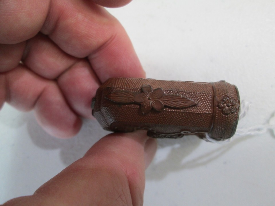 WWII JAPANESE ARMY OFFICERS SWORD COPPER HANDLE END CAP MINTY #S14 | eBay