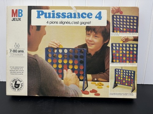 French Puissance 4, Connect Four Vintage 1975 Edition Milton Bradley ...