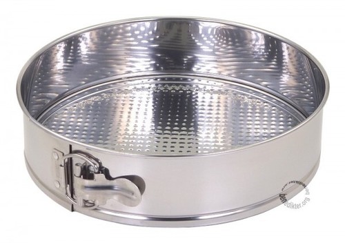 EDELSTAHL SPRINGFORM rostfrei Backform rund Kuchenform Tortenring ...