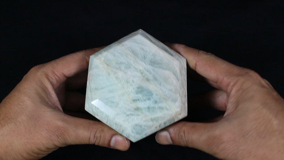1.4 Kg Natural Untreated Green Beryl Aquamarine Hexagon Cut Loose Huge ...