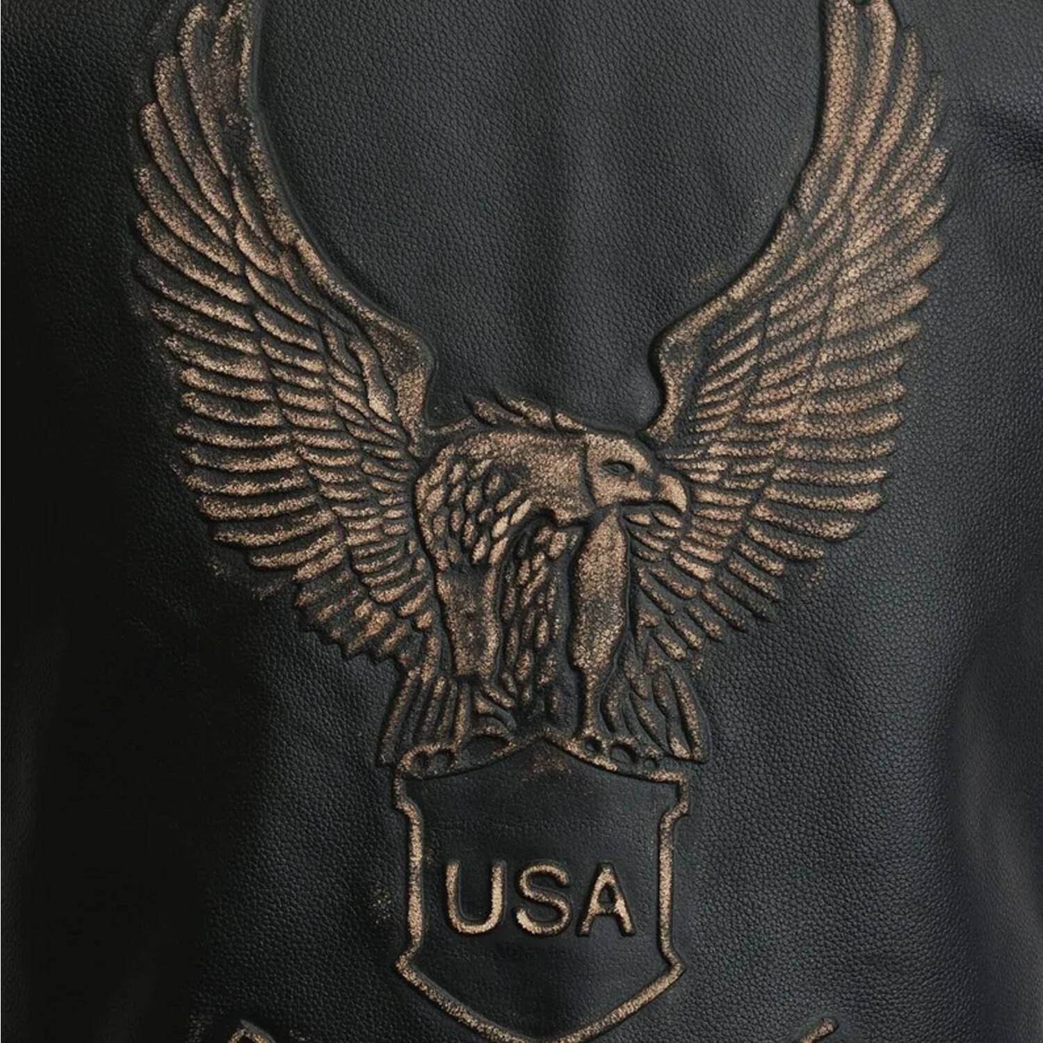 Men's Classic Motorcycle Motorbike Biker Embossed Eagle Leather ...