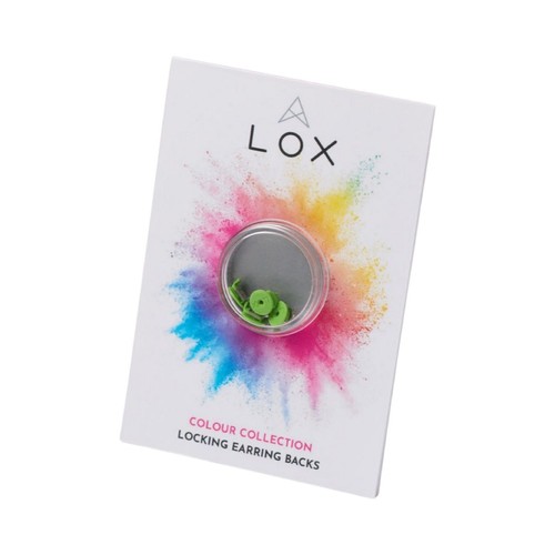 Secure Clasp Earrings Hypoallergenic Lox. Color Green 2 Pairs | eBay ...