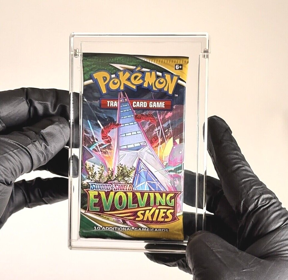 Pokemon Booster Pack Display Case With Magnetic Closure 3-Pack | eBay