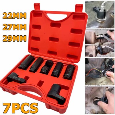 7Pcs Oxygen Lambda Sensor Socket Removal Set 22MM/27MM/29MM For Repair ...