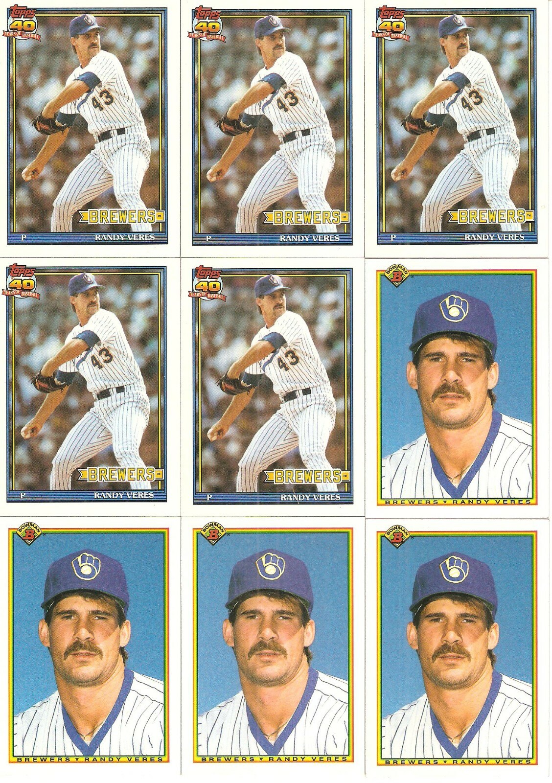 18 CARD RANDY VERES BASEBALL CARD LOT 403 | eBay