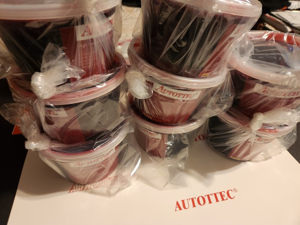 (PACK 8) TRANSGEL RED-AUTOTTEC HIGH TEMP GREASE (14 OZ EACH tub) (SAFE ...